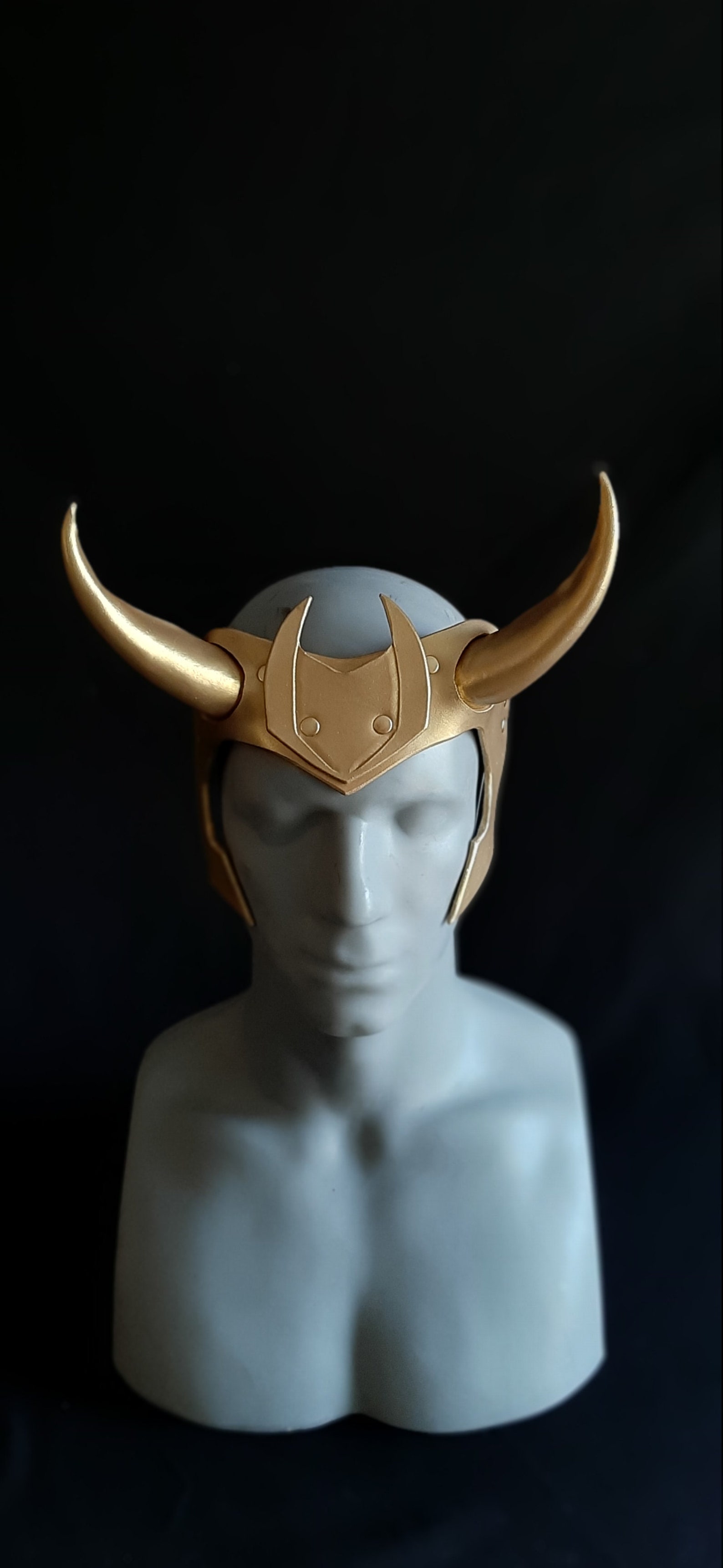 Leather Costume LARP Loki Horn Headband | Etsy