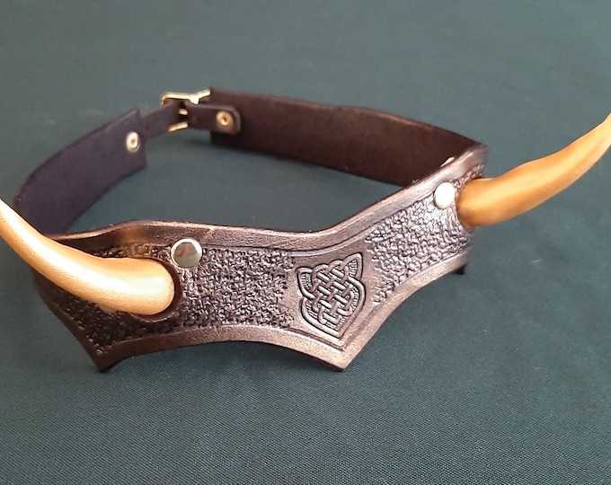 Leather Costume LARP Loki Horn Headband - Etsy