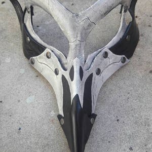 Crow Skull Leather Mask - Bone - Etsy