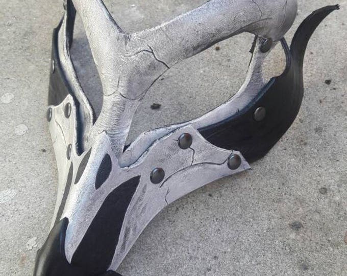 Crow Skull Leather Mask Bone - Etsy