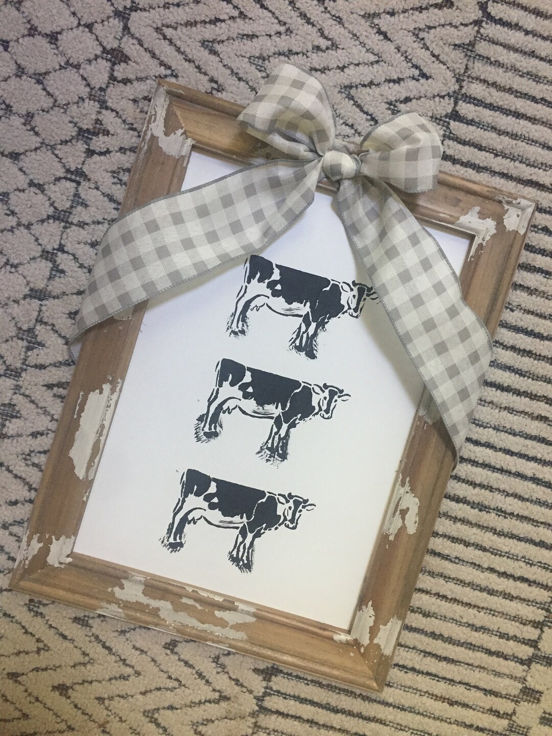 Kitchen/cow Sign/country Decor - Etsy