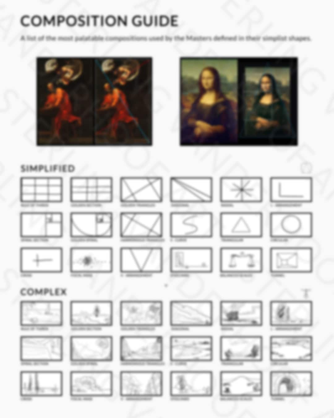 Composition Guide Downloadable Print File - Etsy