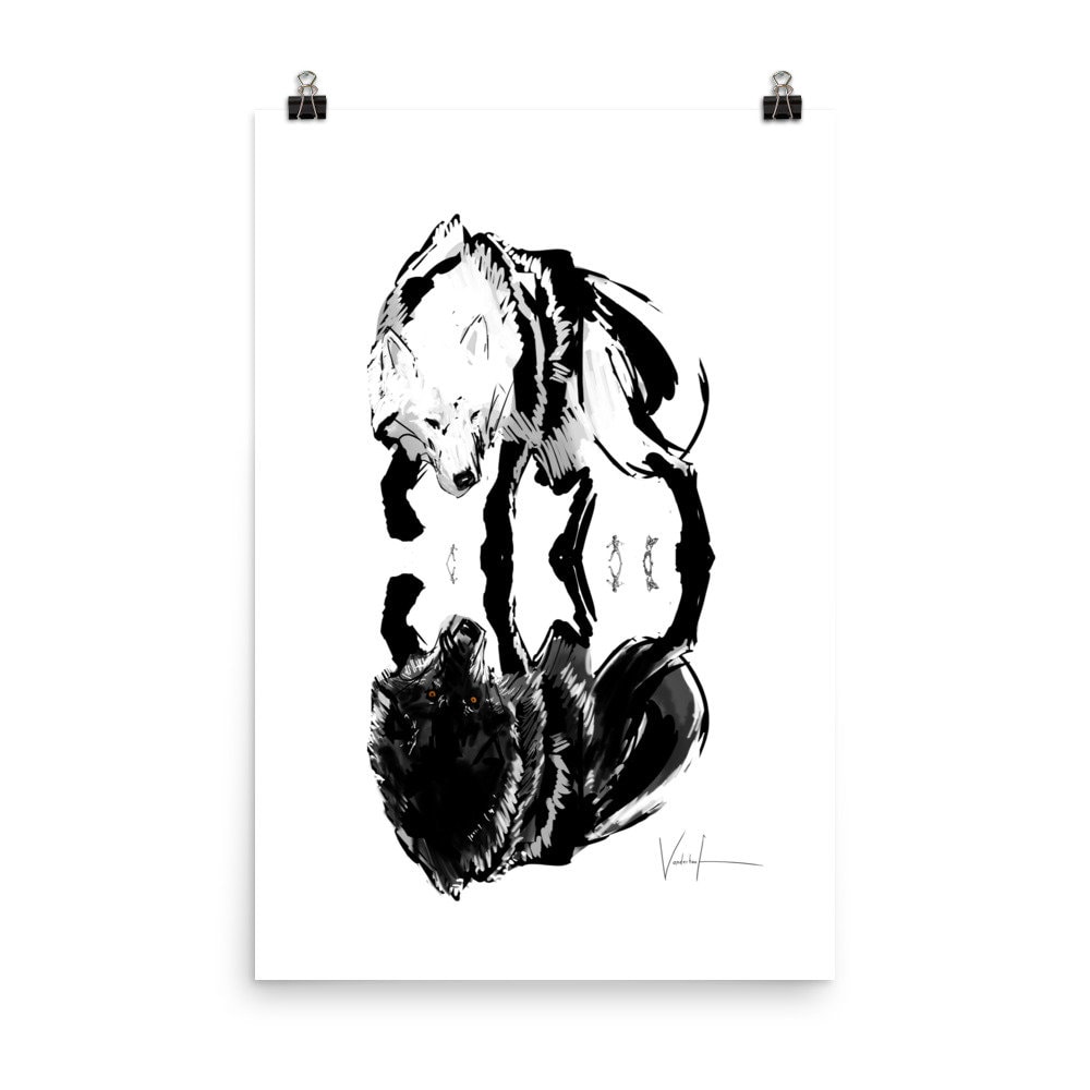 Good And Evil Art Wolf