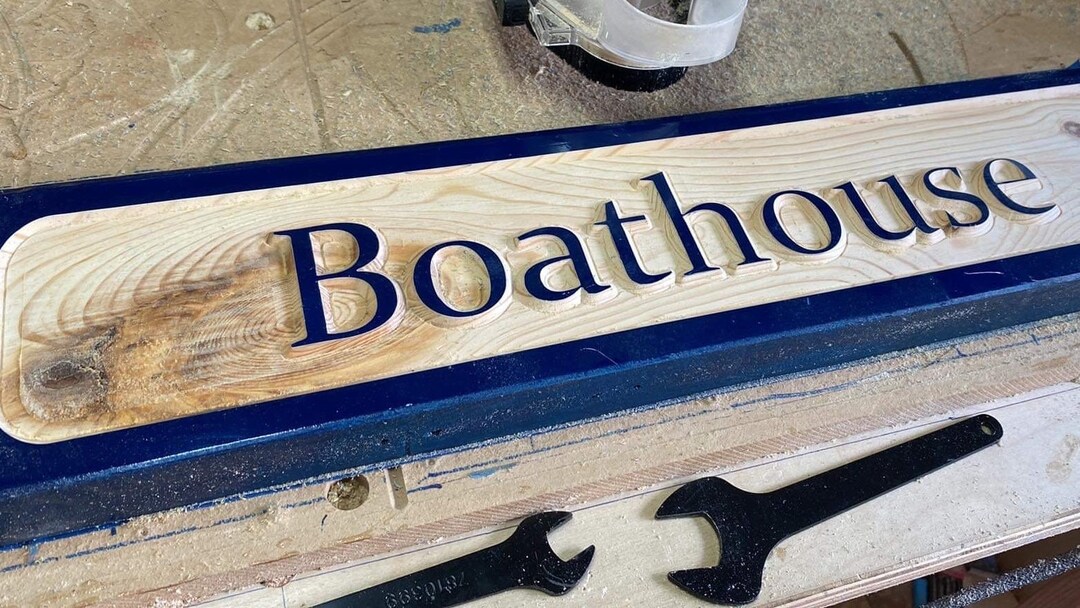 Rustic Boathouse Sign Wall Art Nautical. Boathouse Art - Etsy