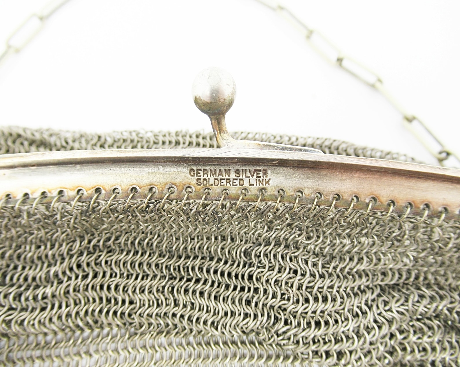 Antique German Silver Mesh Purse Handbag Art Deco Purses | Etsy