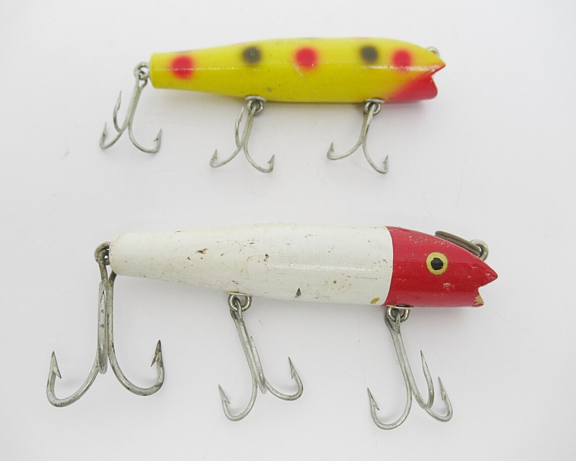 Vintage Fishing Lure Lot of Two Chubb Creek Darter - Etsy