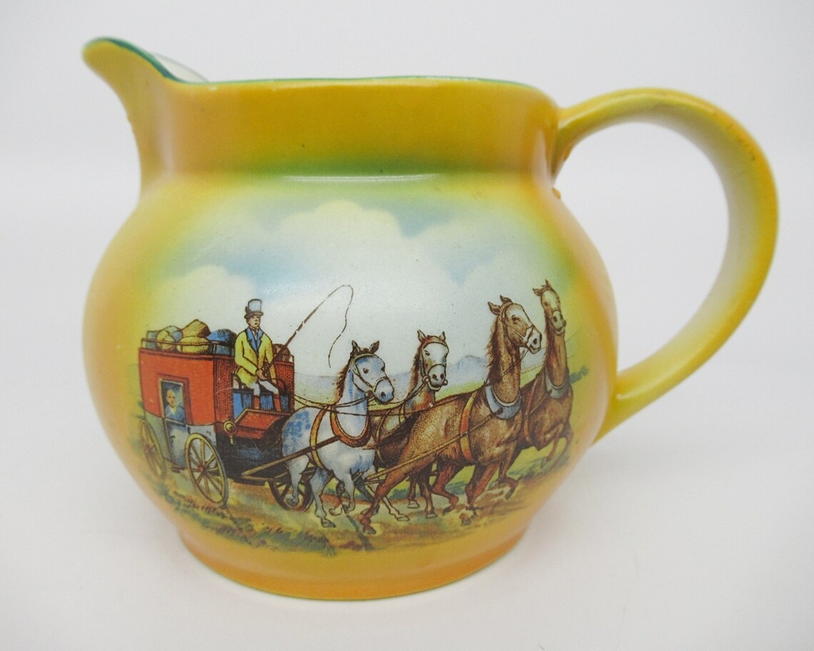 Czechoslovakia Pottery Creamer Pitcher Czecho-slovokia - Etsy