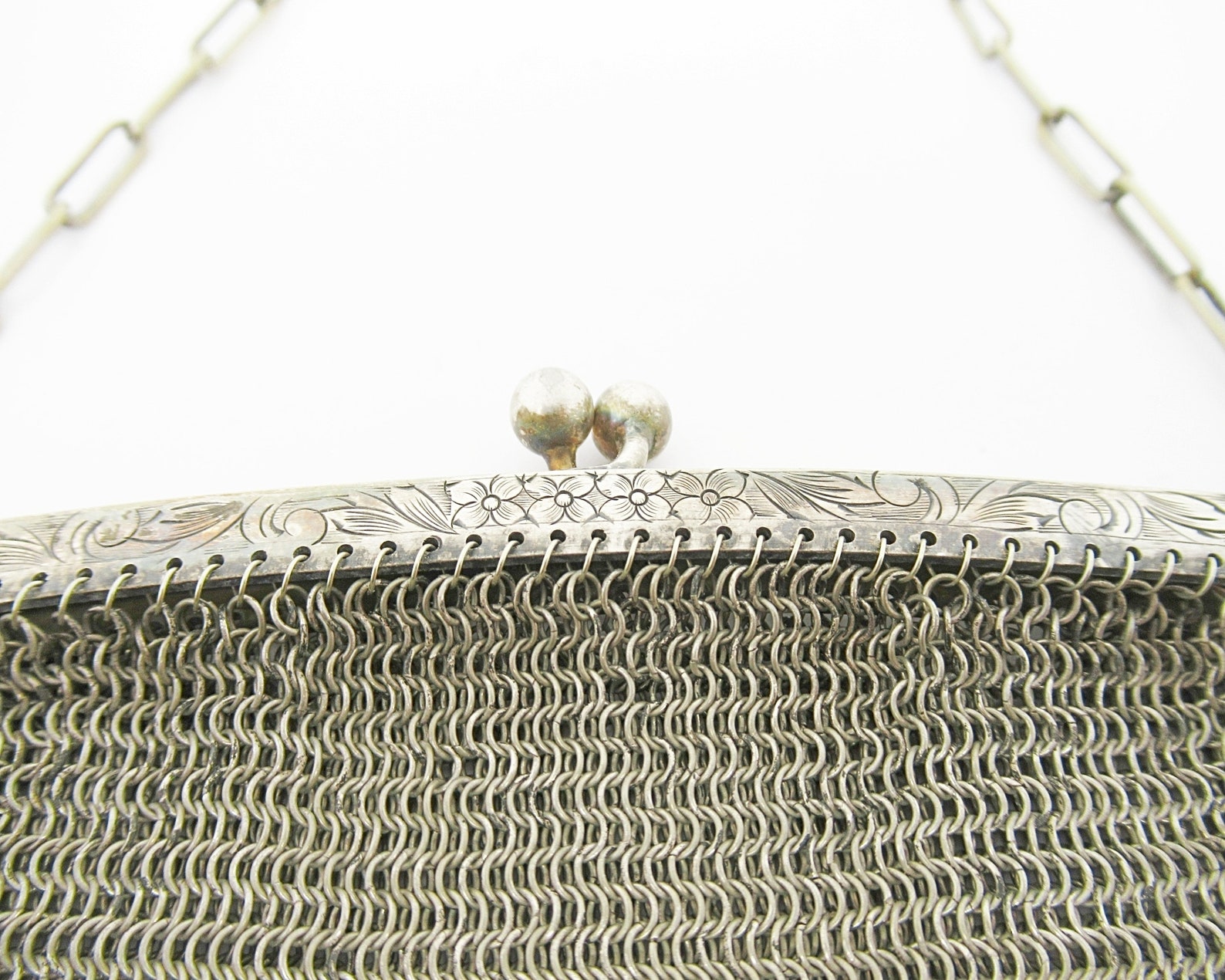Antique German Silver Mesh Purse Handbag Art Deco Purses | Etsy