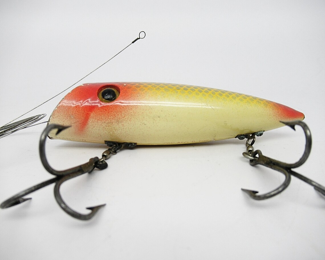Vintage Hanson Salmon Plug Wooden Fishing Lure Fishing Gift - Etsy