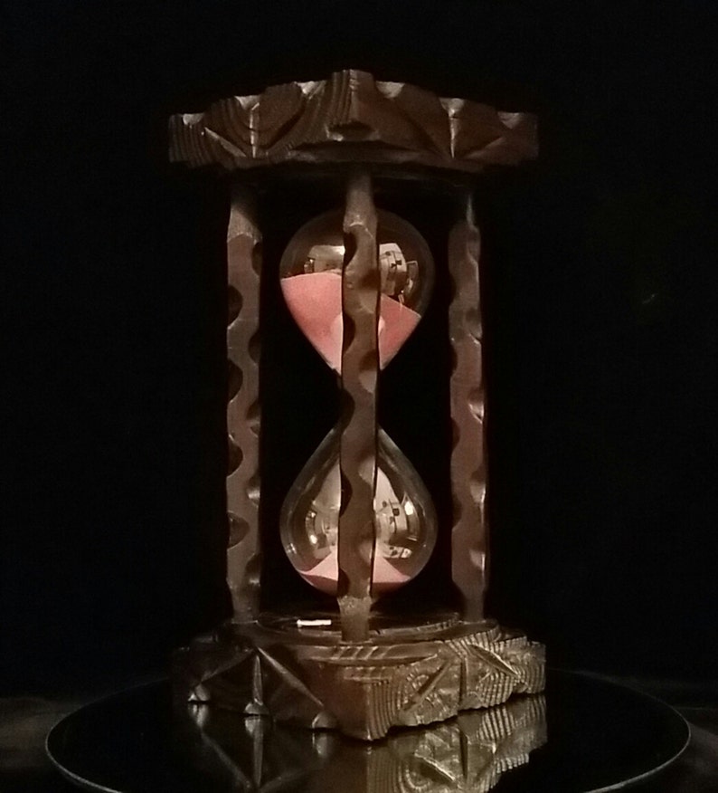 Large Spanish Gothic Hourglass Sand Timer Wooden Sands Of Time Etsy