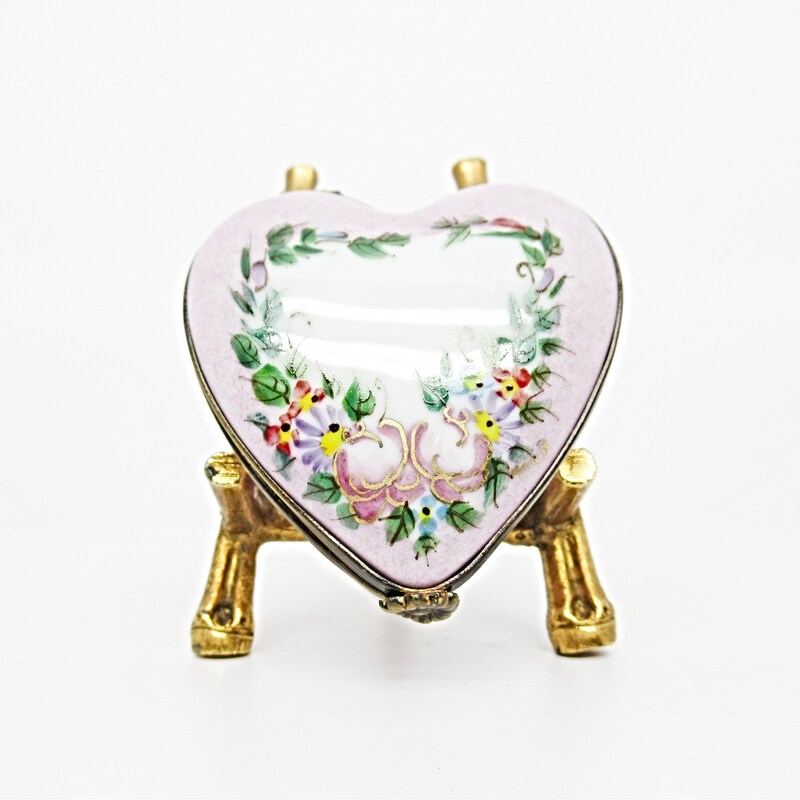 Limoges Heart Box - Etsy