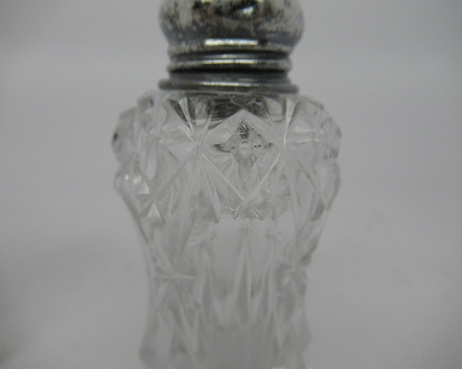 Antique Silver Cut Glass Brilliant Cut Crystal Condiment | Etsy
