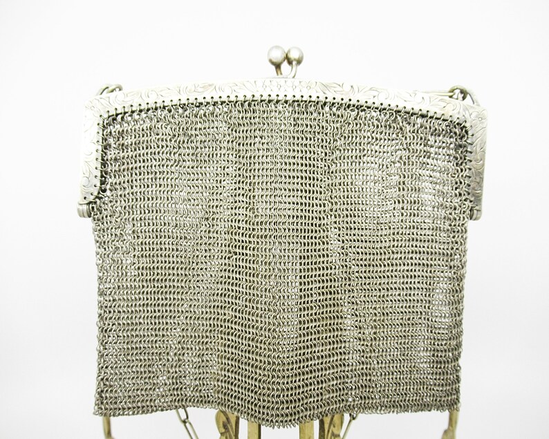 Antique German Silver Mesh Purse Handbag Art Deco Purses | Etsy