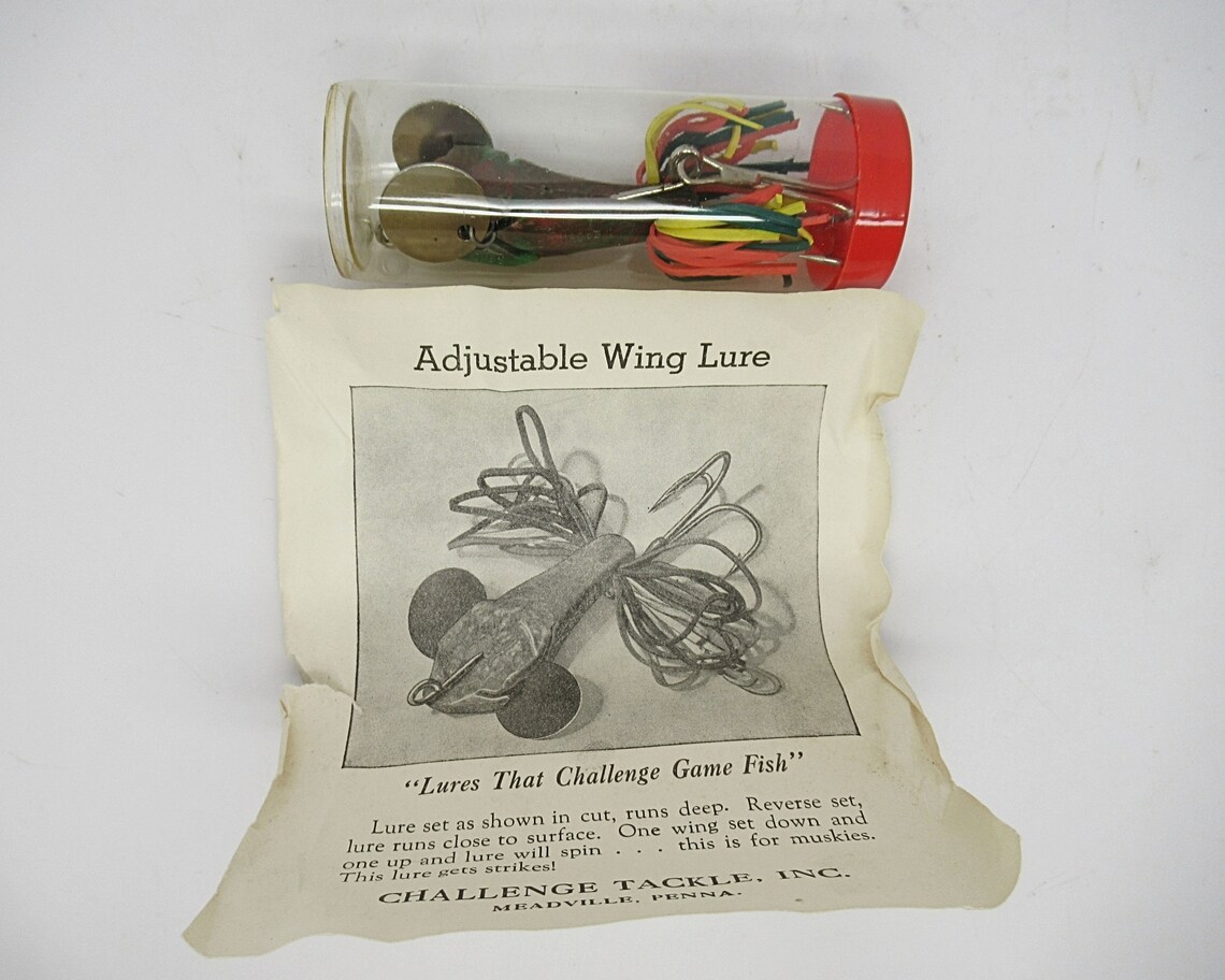 Vintage Adjustable Wing Lure Challenge Tackle Fishing Lure - Etsy