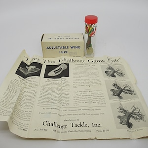 Vintage Adjustable Wing Lure Challenge Tackle Fishing Lure - Etsy