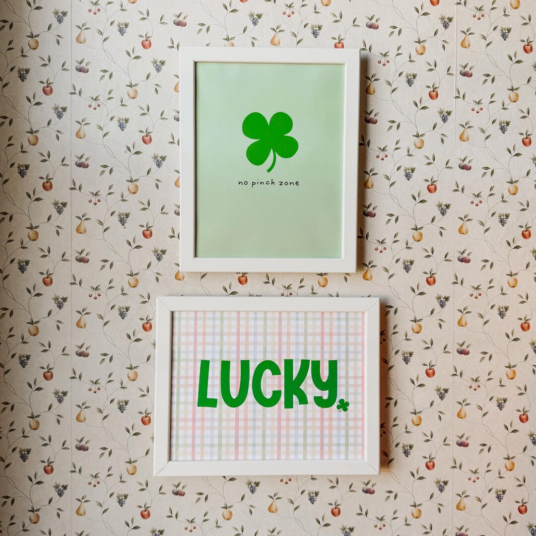 Printable St. Patrick's Day Wall Art - Cute Lucky Wall Art - St. Paddy ...