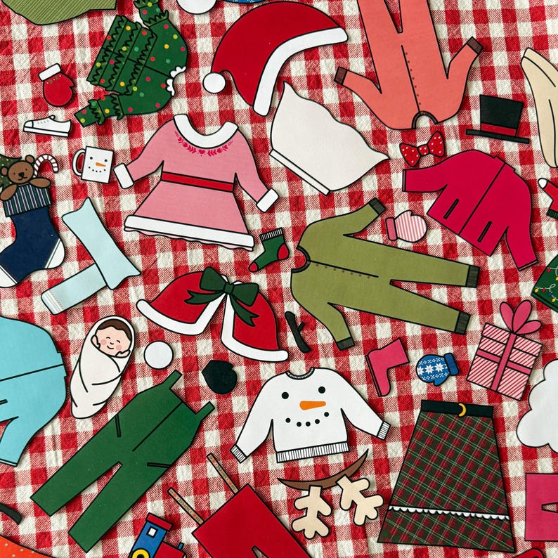 Christmas Paper Dolls - Dress up Activity - Printable Paper Dolls ...