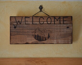Welcome To Our Den sign-Welcome Handmade wooden signs for your