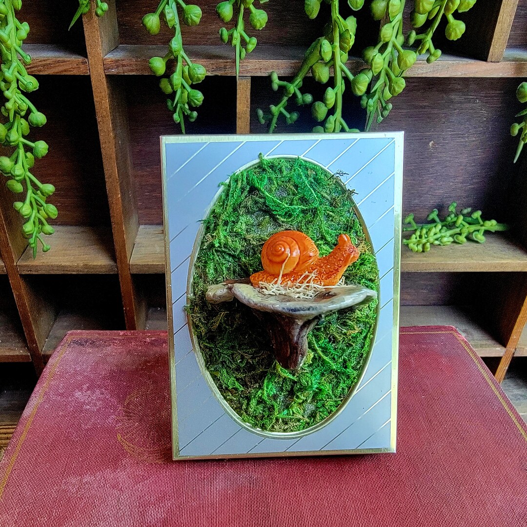 Miniature Gnome Pocket Watch Scene, Cottage Core Decor, Goblin Core ...