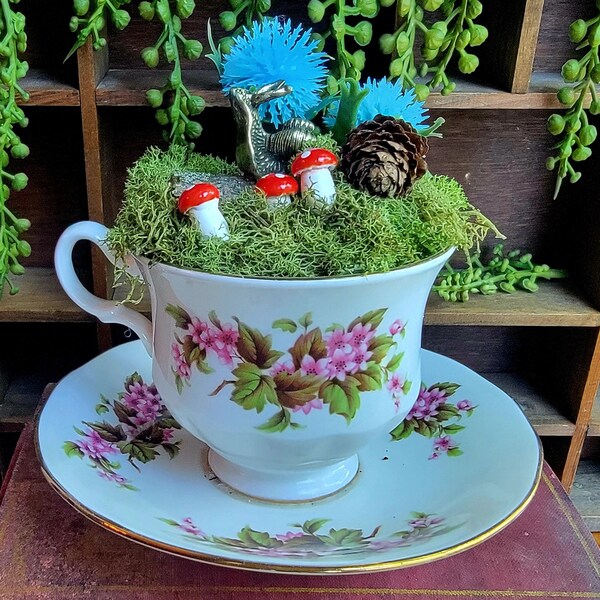 Miniature Teacup Scene - Etsy