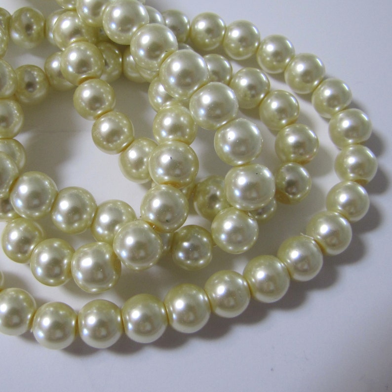 8 Mm Pale Yellow Pearls Celestial Pearls Pearl Beads Yellow - Etsy