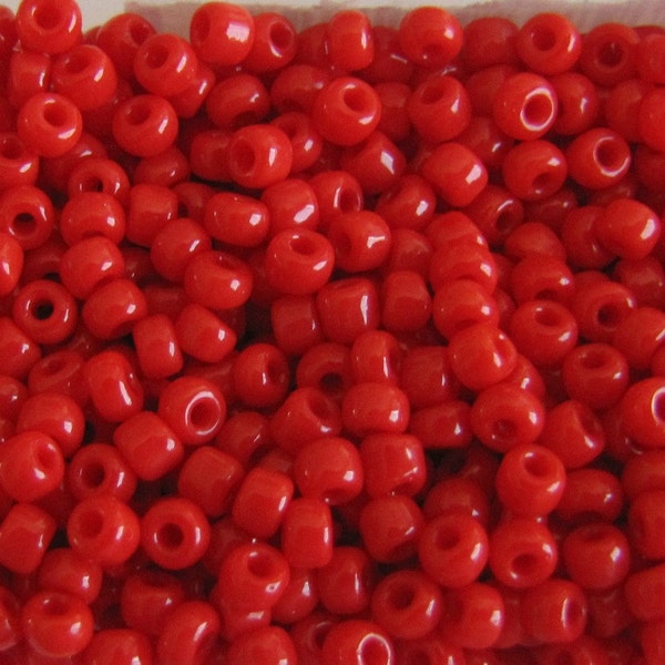 Red Seed Bead - Etsy