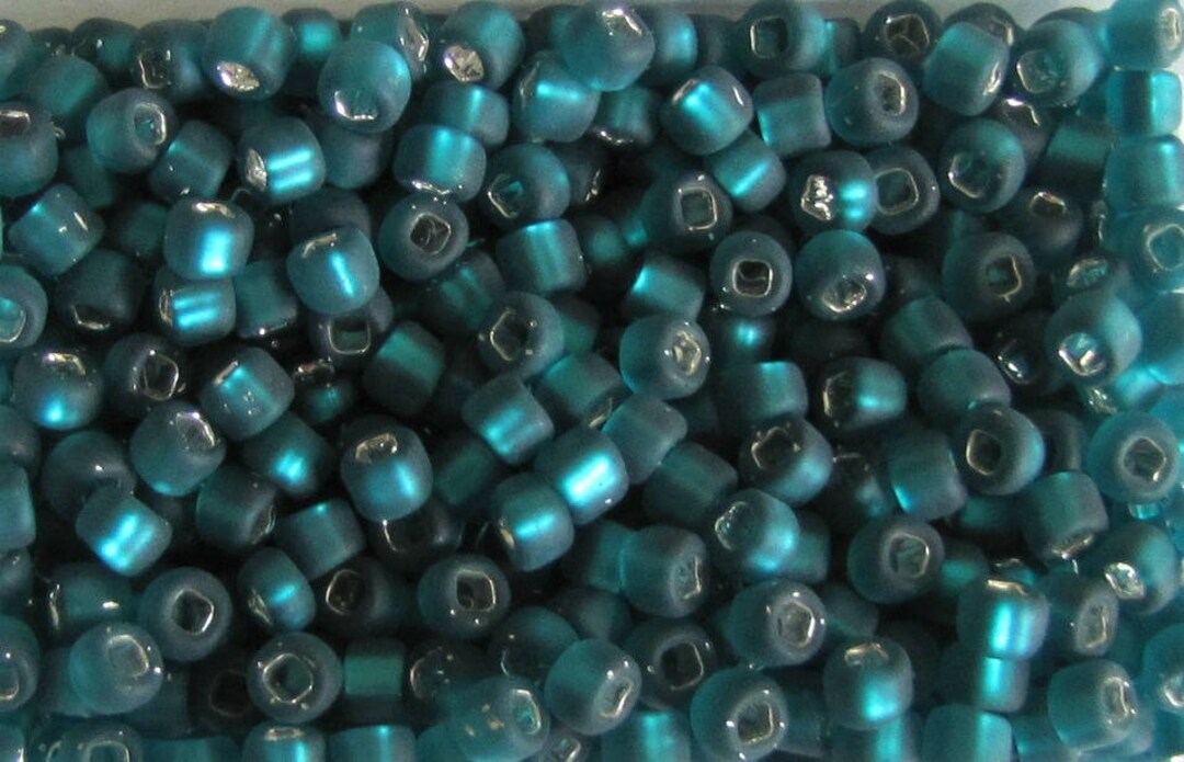 6 0 S/L Matte Teal Seed Beads, 20 Grams Seed Beads, #5797 Seed Beads ...