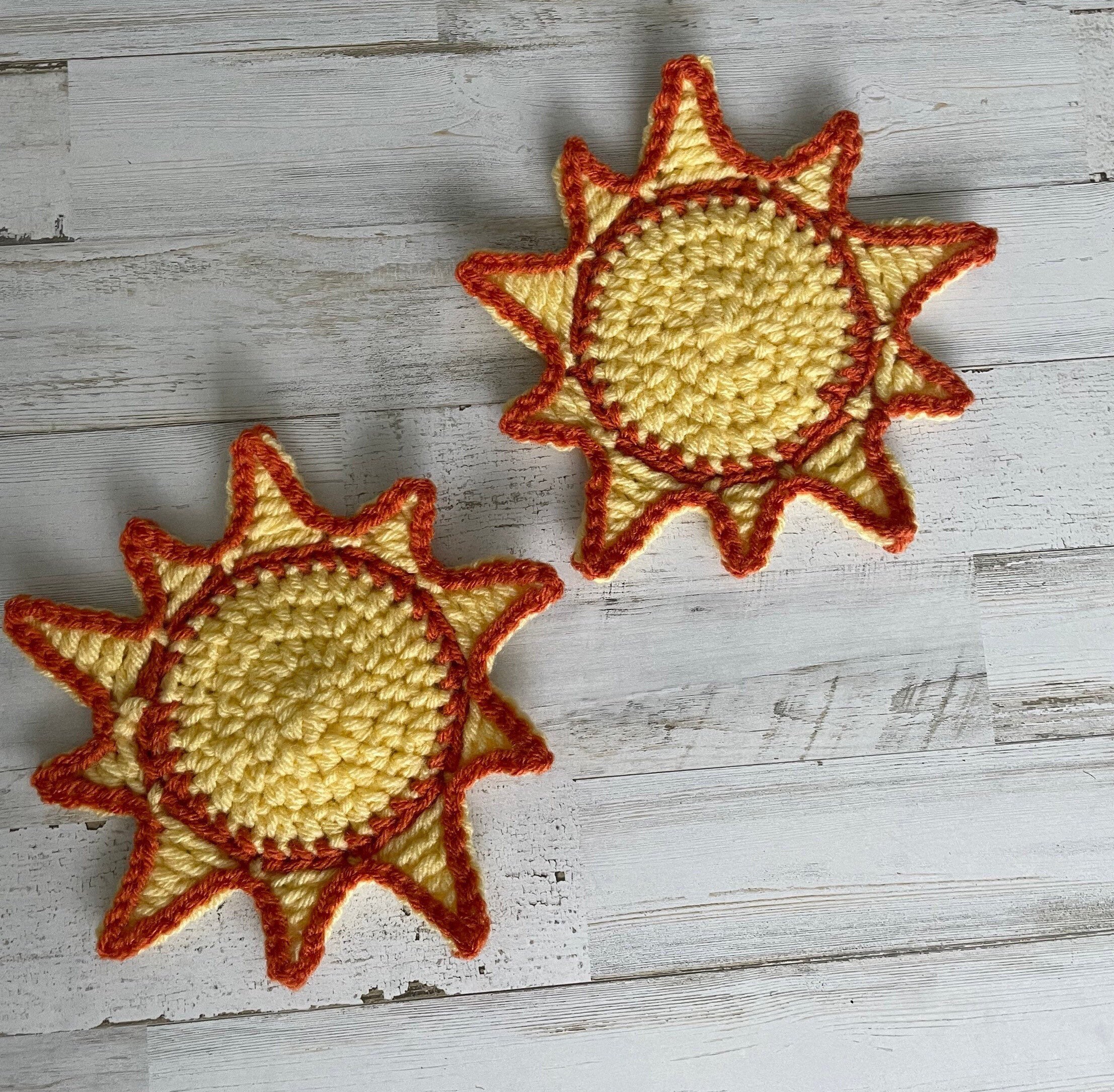 Sunshine Coaster Crochet Pattern PDF Digital File Only - Etsy