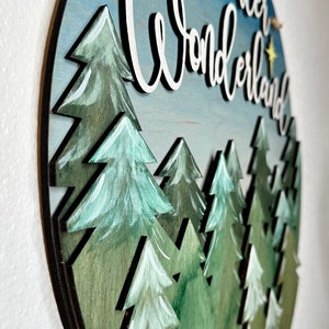 Winter Wonderland Sign, Wood Rustic Sign, Wall Hanging - Etsy