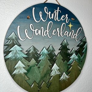 Winter Wonderland Sign, Wood Rustic Sign, Wall Hanging - Etsy