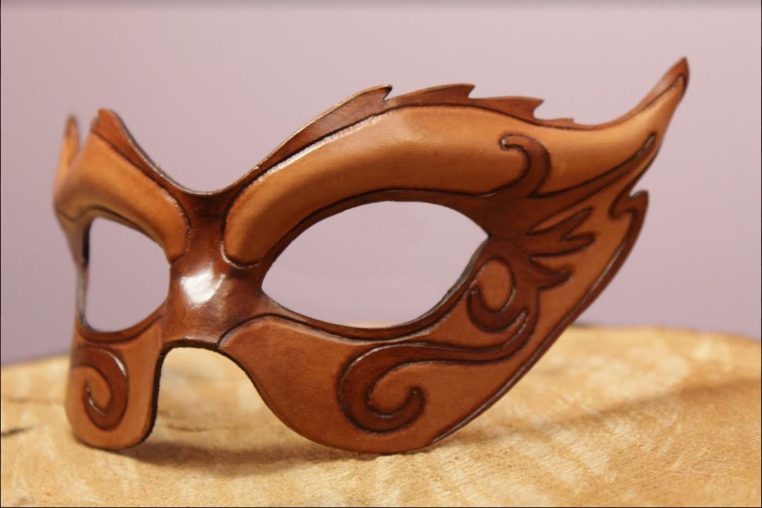Masquerade: Avian Naturals (hand-painted Leather Mask) - Etsy