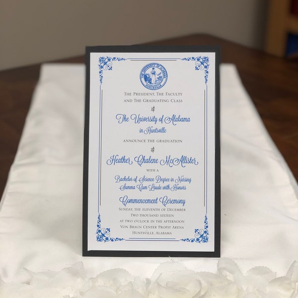 University of Alabama Graduation Invitations - Etsy