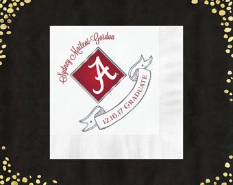 Personalized University of Alabama Graduation Banner // Custom - Etsy