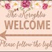 Custom Floral Wedding Directions Yard Sign Double Sided Directions Sign ...