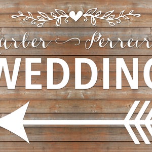 Custom Wedding Directions Yard Sign Double Sided Directions Sign ...
