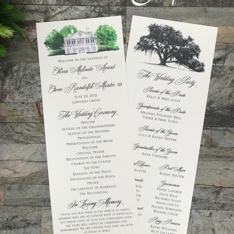 Unique Wedding Programs - Etsy