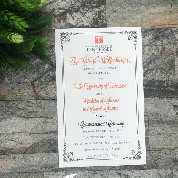 University of Tennessee Party Invitation - Etsy
