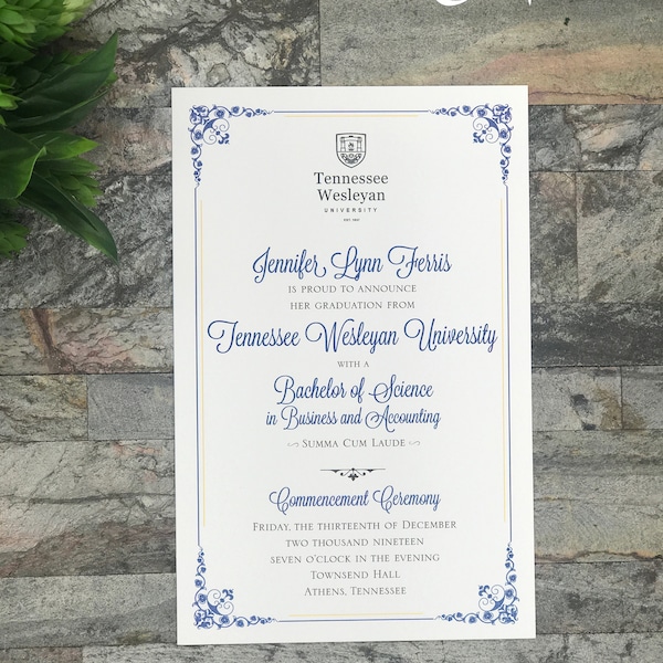 Tennessee Vols Invitation - Etsy