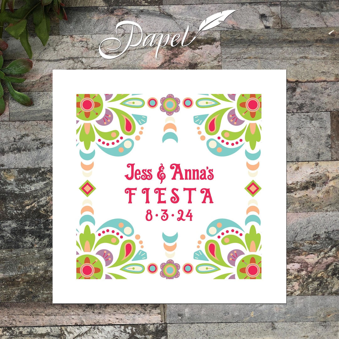 Personalized Fiesta Napkins: Colorful Mexican Party Luncheon Napkins - Etsy