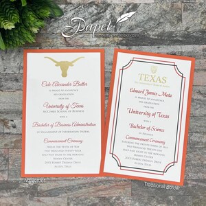 UT Austin Graduation Announcement: Gold Foil UT Tower Sketch - Etsy
