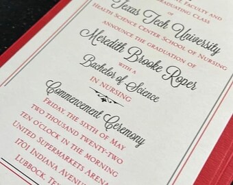 Texas Tech Graduation Card - Etsy