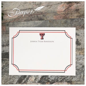 Texas Tech Any University Graduation Thank You Cards Notecards Custom ...