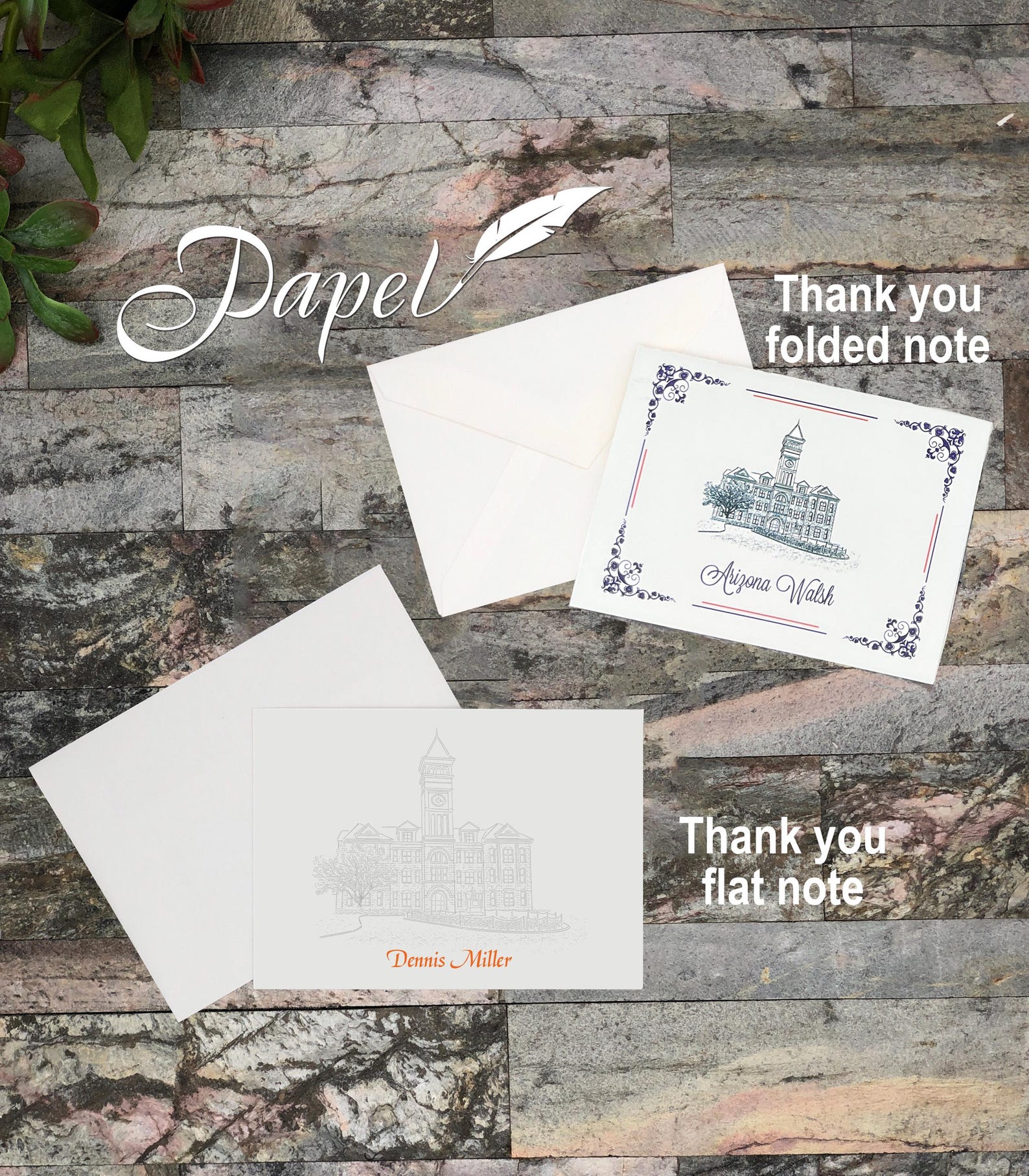 Clemson University Graduation Thank You Cards: Tillman Hall Sketch - Etsy
