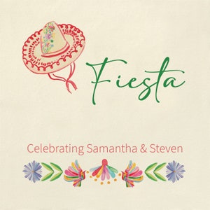 Custom Fiesta Napkins: Mexican Theme, Rehearsal Dinner, Shower - Etsy