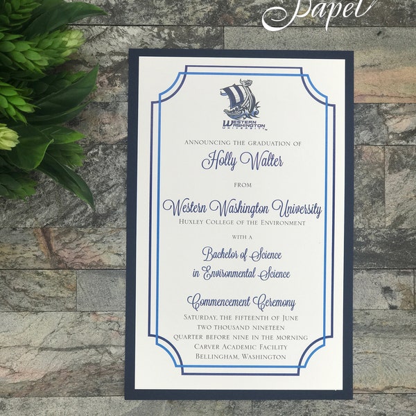 University of Washington Graduation Invitation - Etsy