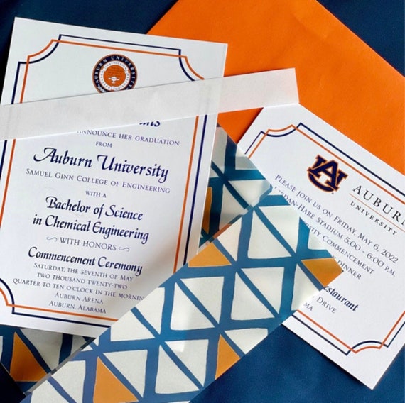 Vellum Graduation Invitations Black & Rose Gold Acrylic Wedding