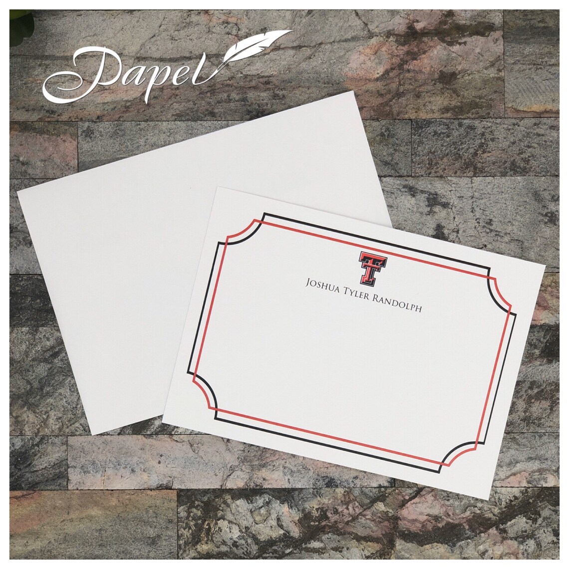 Texas Tech Any University Graduation Thank You Cards Notecards | Etsy