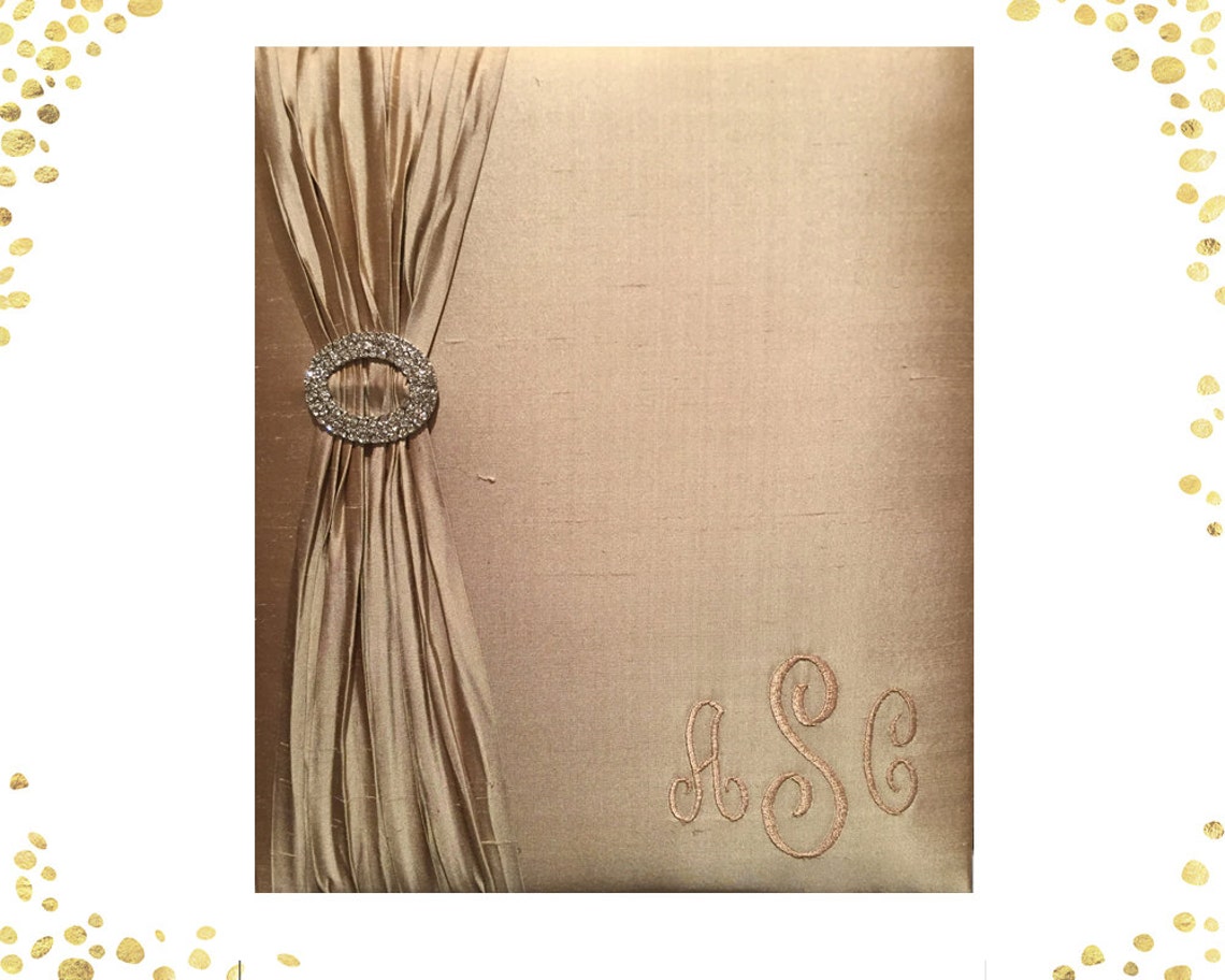 Custom Wedding Book Wedding Memory Book Guest Book Monogrammed - Etsy