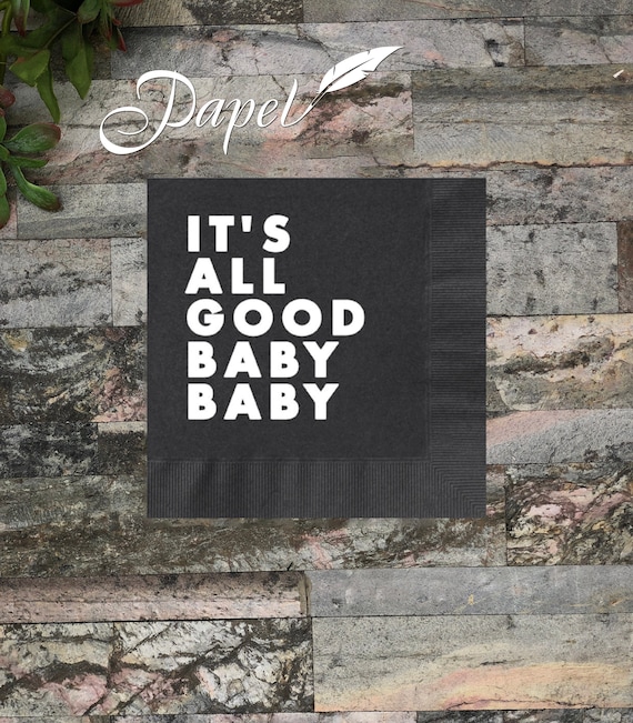 It's All Good Baby Baby Notorious Foil Napkins Rap - Etsy