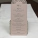 Personalized Laser Cut Menu Floral Laser Cut Menu Blush Navy - Etsy